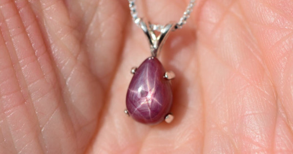 Star ruby necklace store