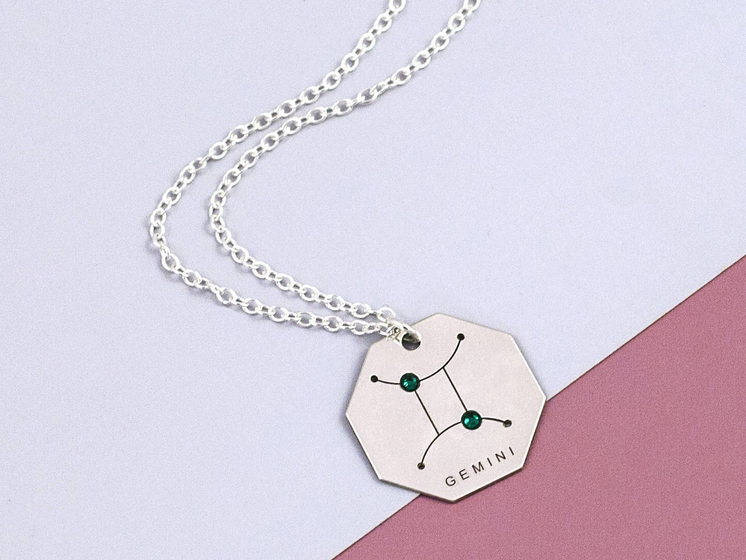 Gemini | Zodiac Sign Necklace | Gemini Jewelry | May Birthstone ...
