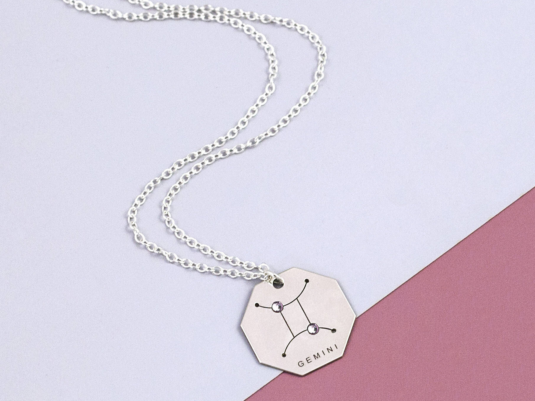 Gemini | Zodiac Sign Necklace | Gemini Jewelry | May Birthstone ...