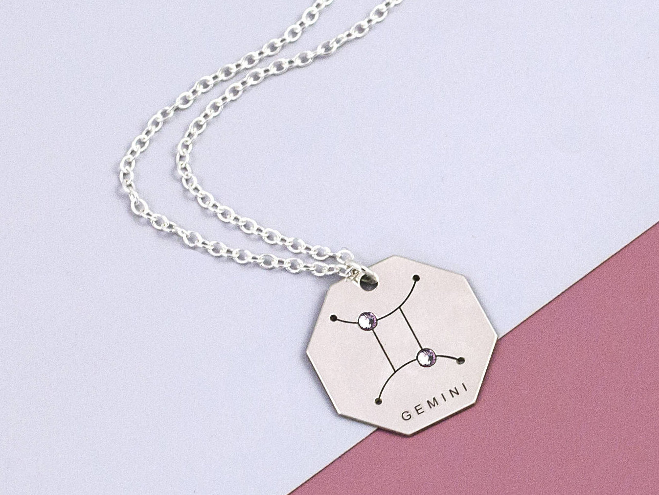 Gemini | Zodiac Sign Necklace | Gemini Jewelry | May Birthstone ...