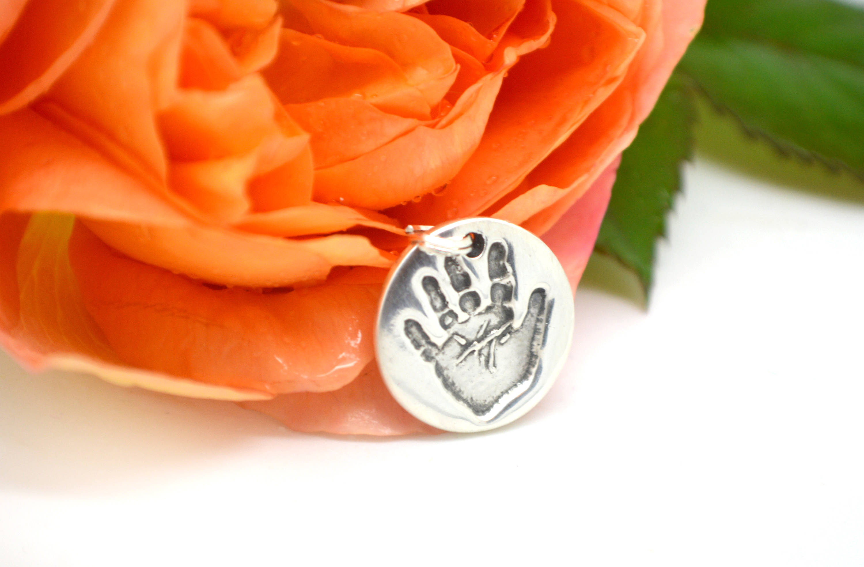 Hand Print Necklace, Hand Print Jewellery, Hand Print Keepsake, Baby ...