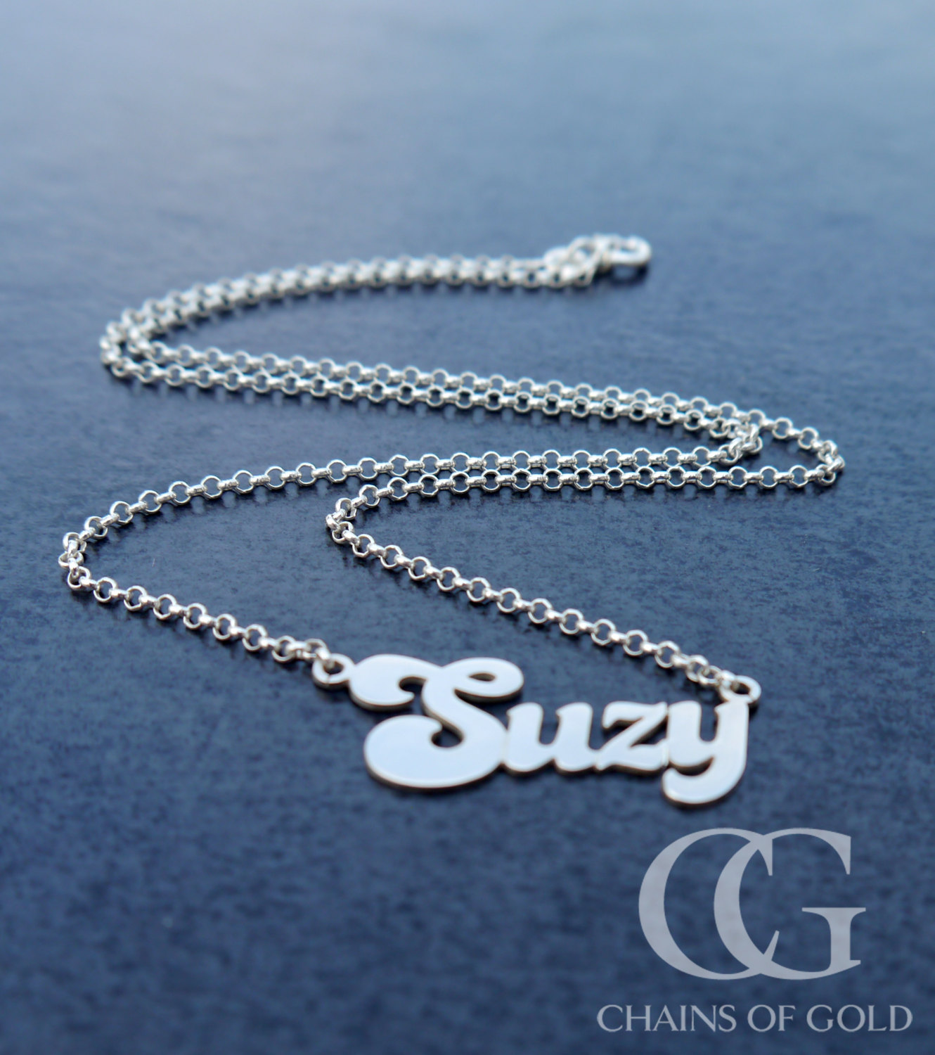 MADE TO ORDER Personalised Solid Sterling Silver Name Necklace