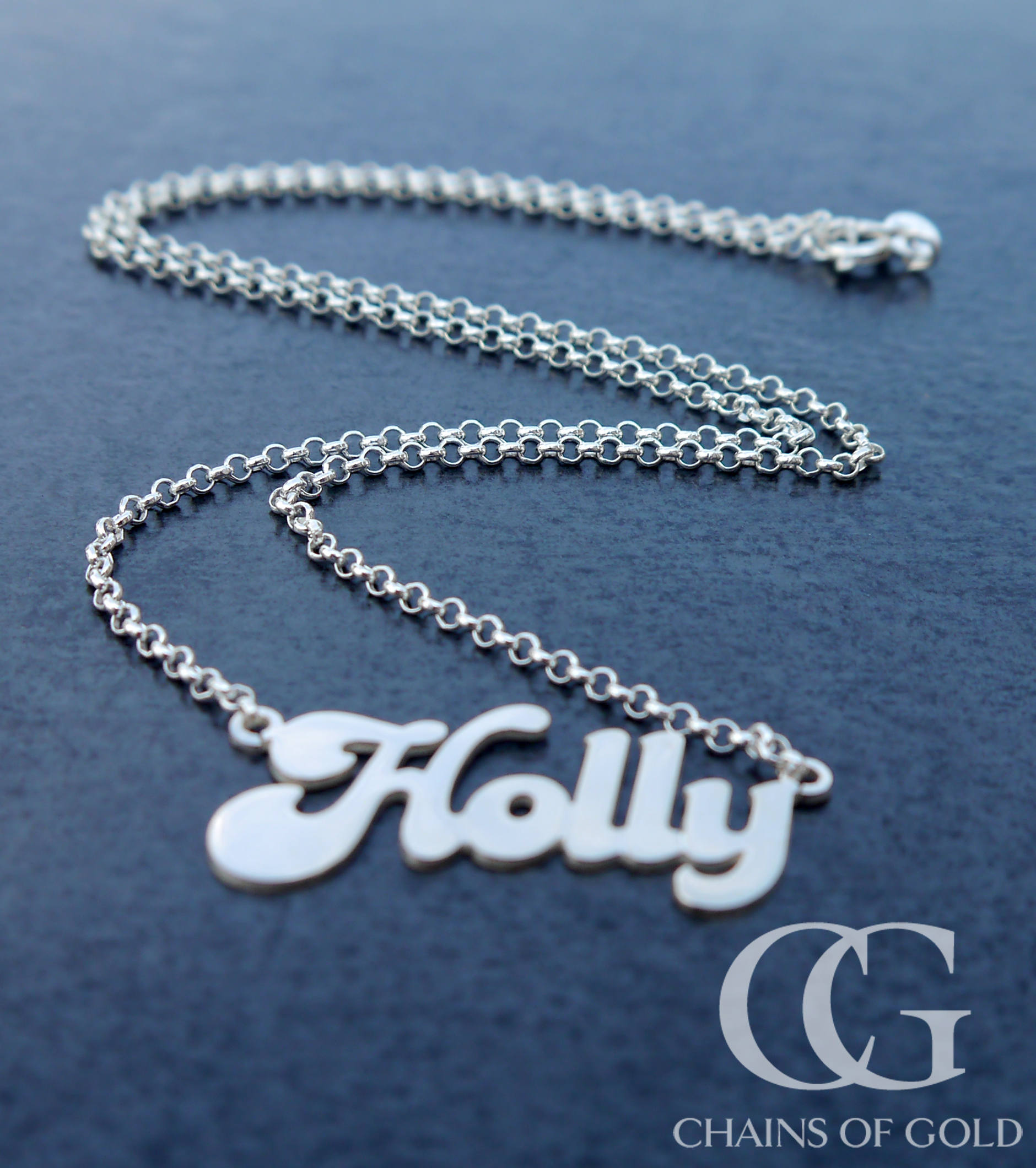 MADE TO ORDER Personalised Solid Sterling Silver Name Necklace