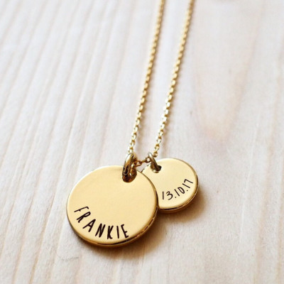 Personalised Engraved Name Necklace - Large