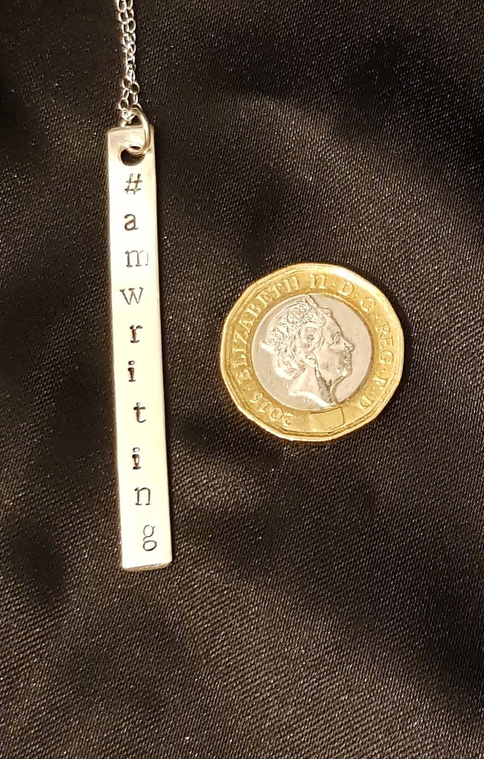 Personalised Sterling Silver Stamped ID Necklace