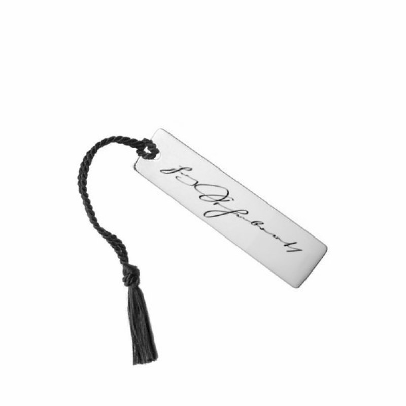 Custom sterling silver bookmark with actual handwriting or artwork of ...