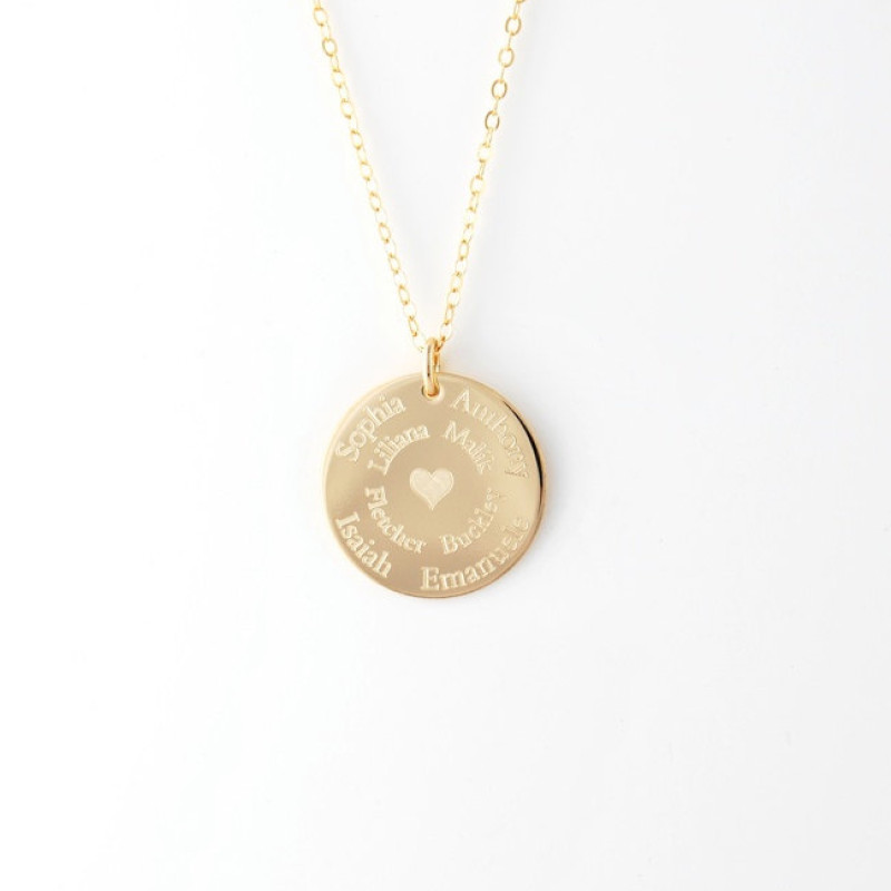 Gold or silver Generations Family tree necklace & lustrous cultured ...