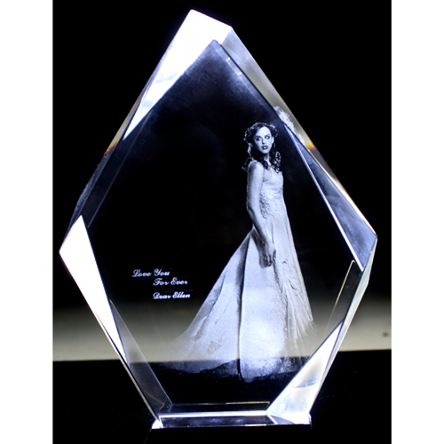Personalised Crystal With 2D/3D Photo Engraved - All Birthstone™