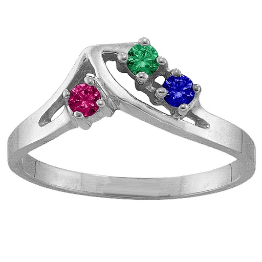 1-5 Stone Crest Ring - All Birthstone™