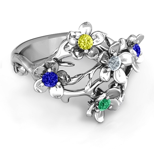 Sterling Silver Garden Party Ring - All Birthstone™