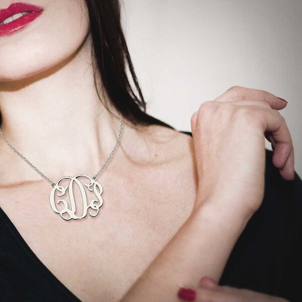 Personalised Taylor Swift Monogram Necklace Sterling Silver - All ...
