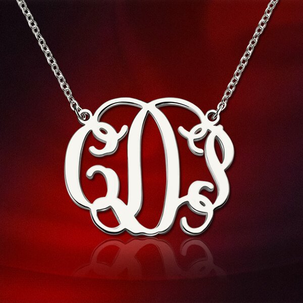 Personalised Taylor Swift Monogram Necklace Sterling Silver - All ...
