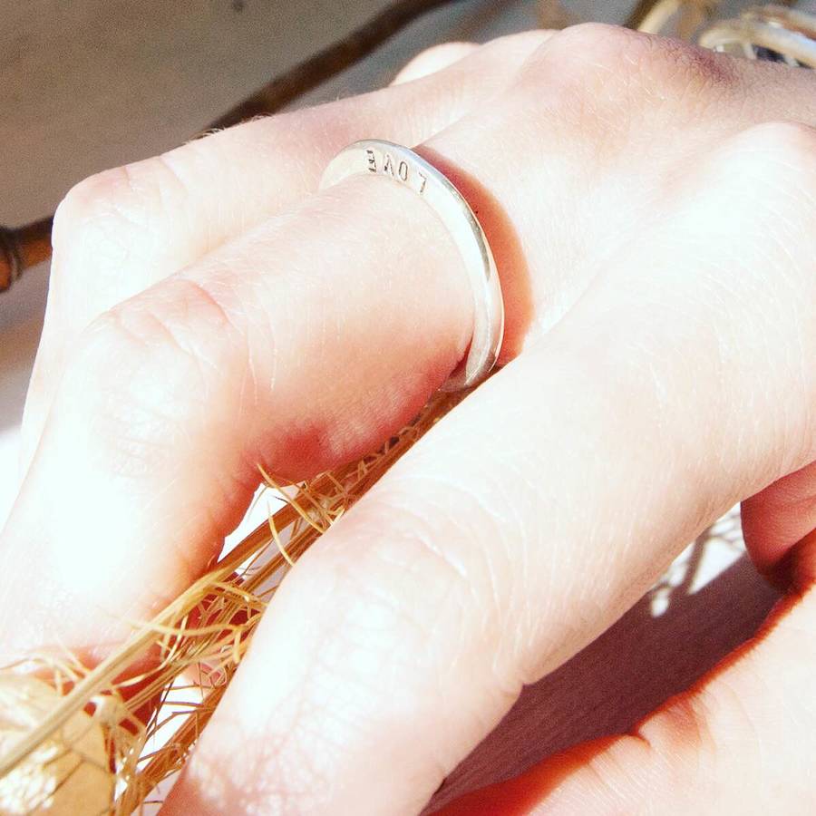 Personalised Message Ring - All Birthstone™