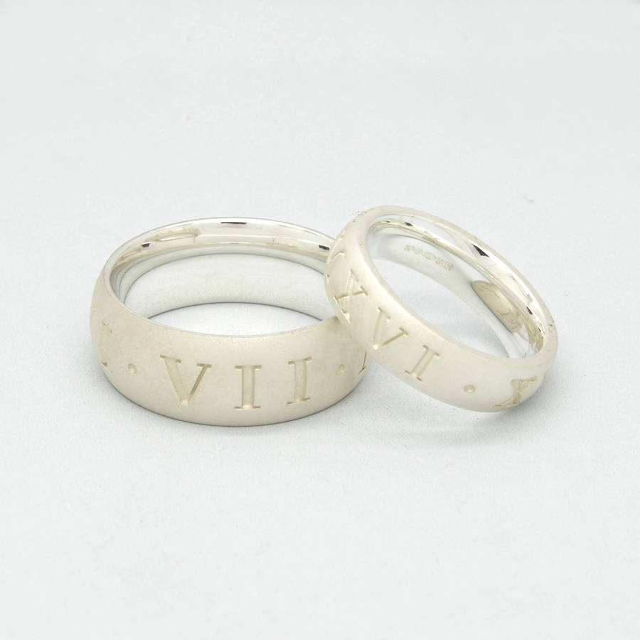 Silver Roman Numeral Ring - All Birthstone™