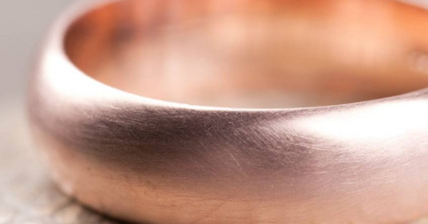 Simple Handmade Mens Wedding Ring In 18ct Gold - All Birthstone™